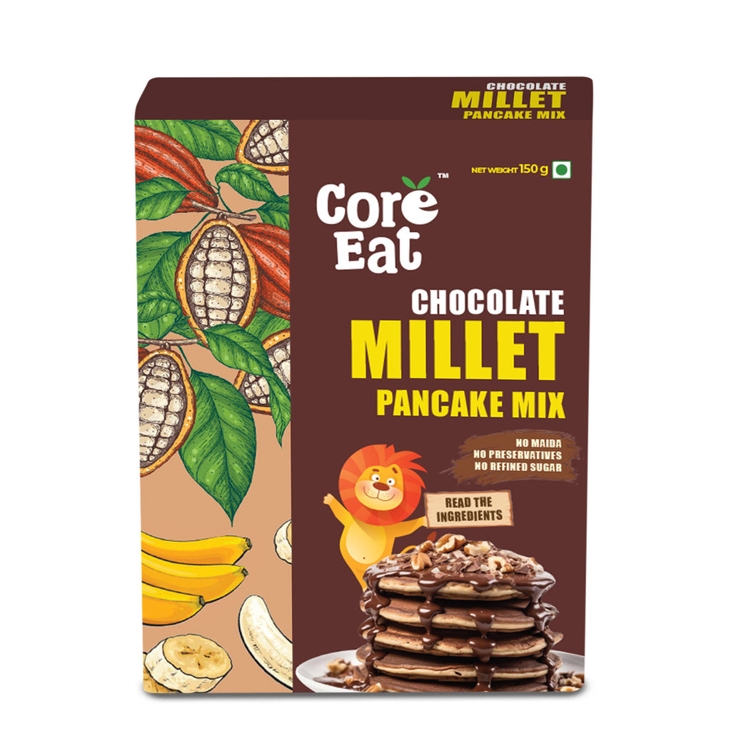 Choco Millet Pancake Mix 150g | Healthy Breakfast – Coreeat
