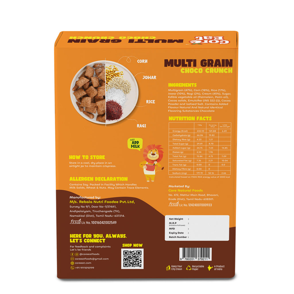 Multigrain Choco Fills 250g | Nutritious Family Snack – Coreeat