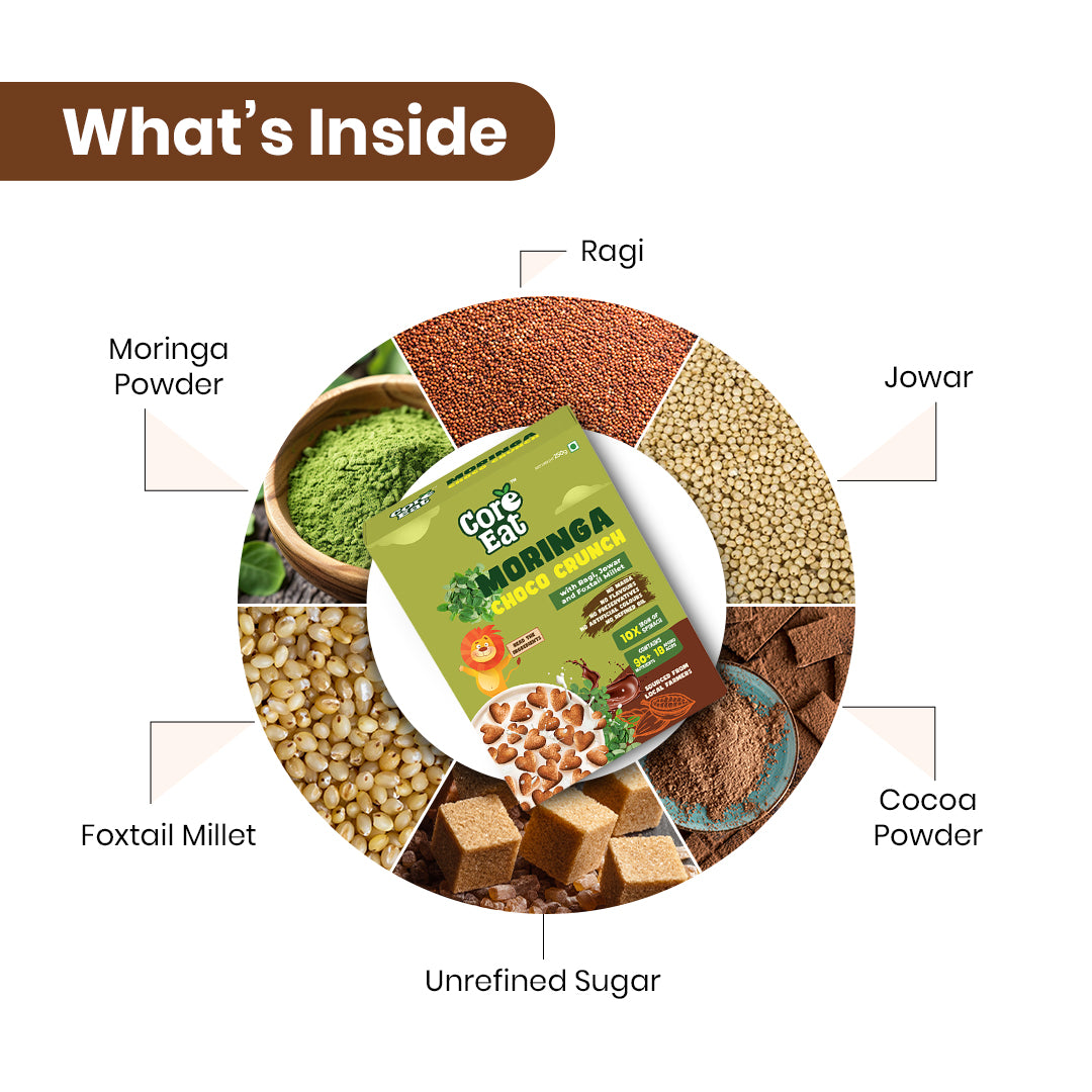 Moringa Choco Crunch 250g | Superfood Chocolate Snack – Coreeat
